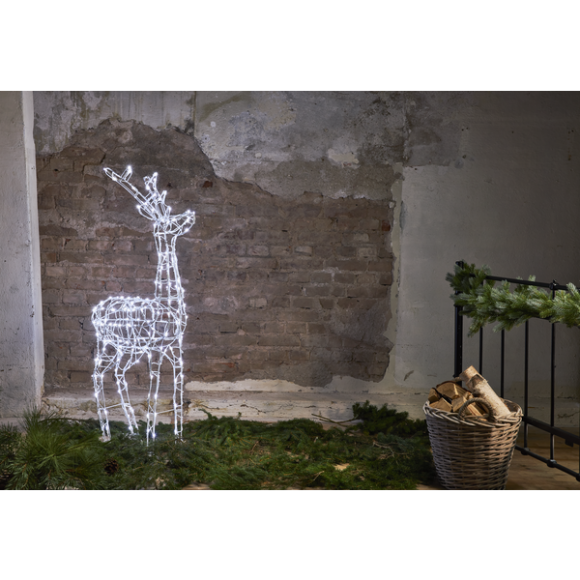 LED Ziemassvētku āra gaismas dekors briedis 6W 70x120cm Pegasus 803-67 ...